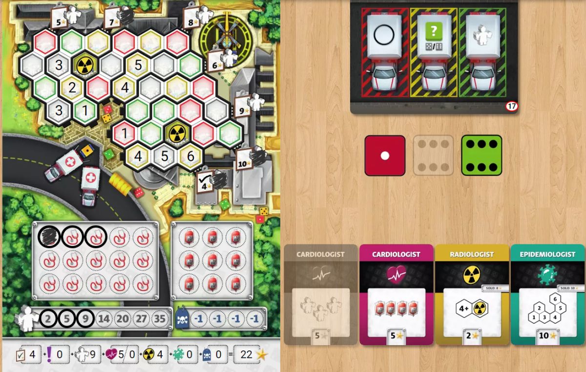 DICE HOSPITAL: ER - EMERGENCY ROLL in Board Game Arena